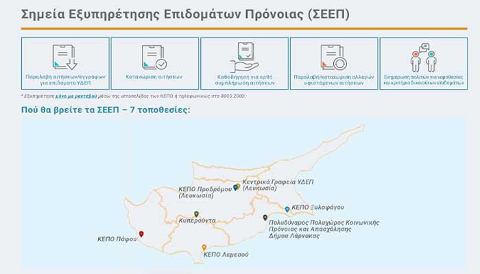 Σε λειτουργία 7 Σημεία Εξυπηρέτησης Επιδομάτων Πρόνοιας